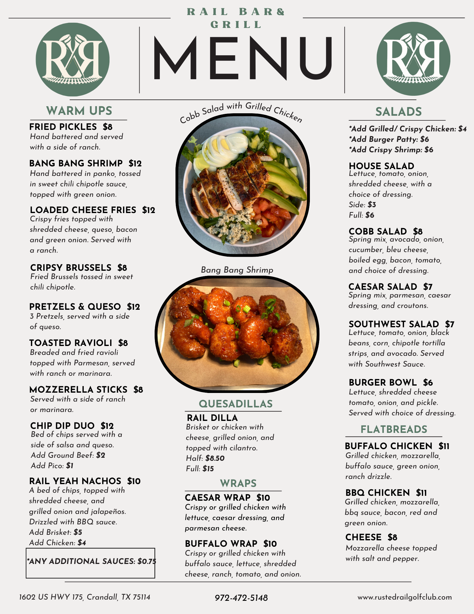 The Rail Bar & Grill - Rusted Rail Golf Club