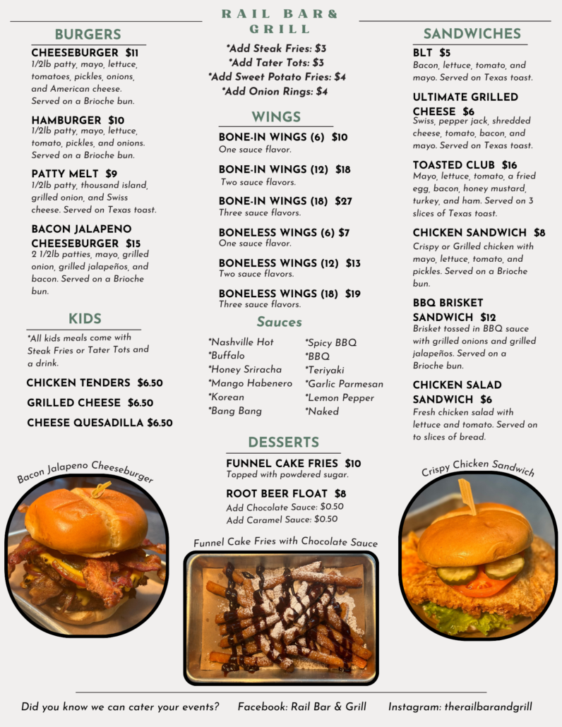 The Rail Bar & Grill - Rusted Rail Golf Club